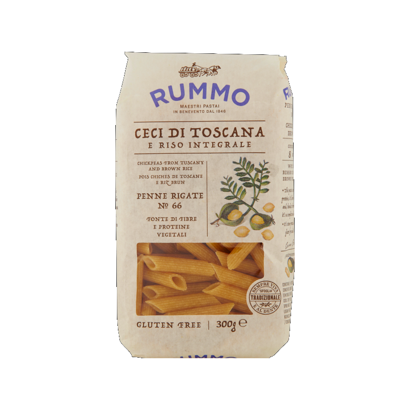 Rummo n. 66 ribbed penne of Tuscan chickpeas / Penne rigate ‘ceci di ...
